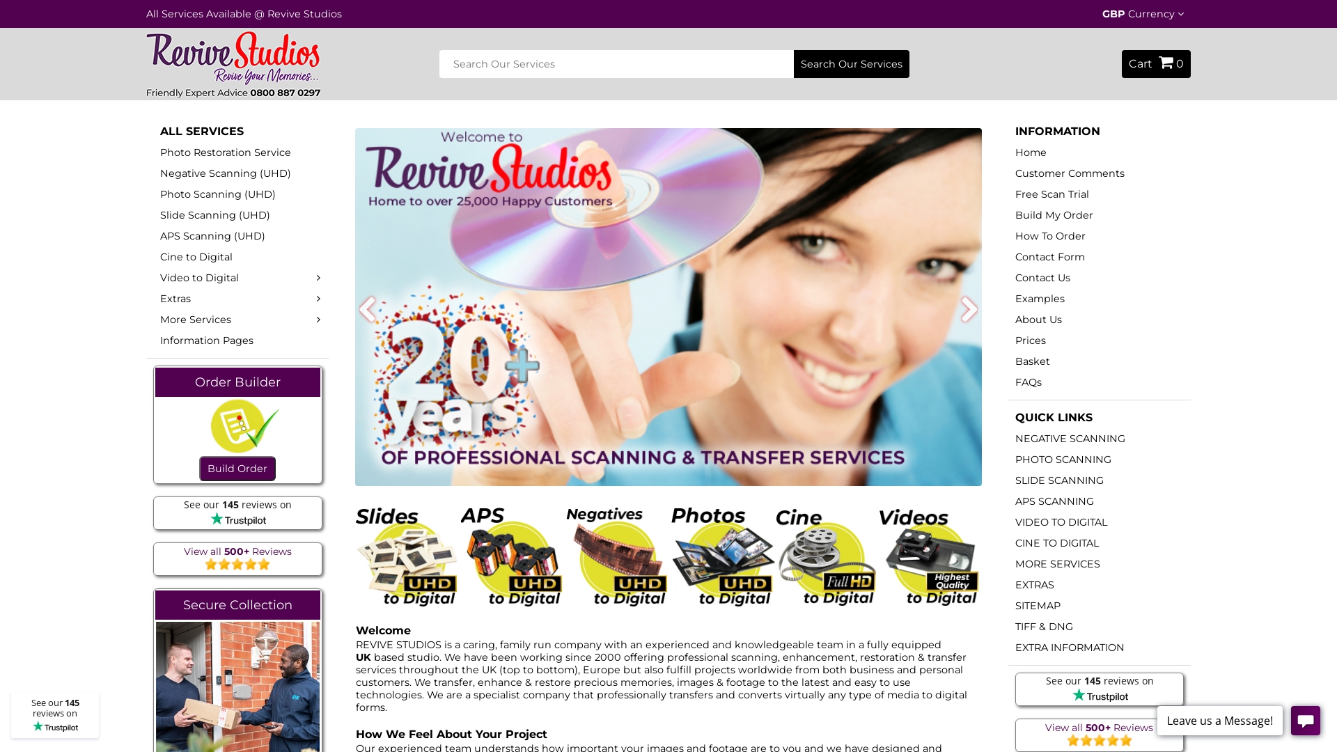 Slides to Digital | Slide Scanning Service | Revive Studios Sorted by SKU descending