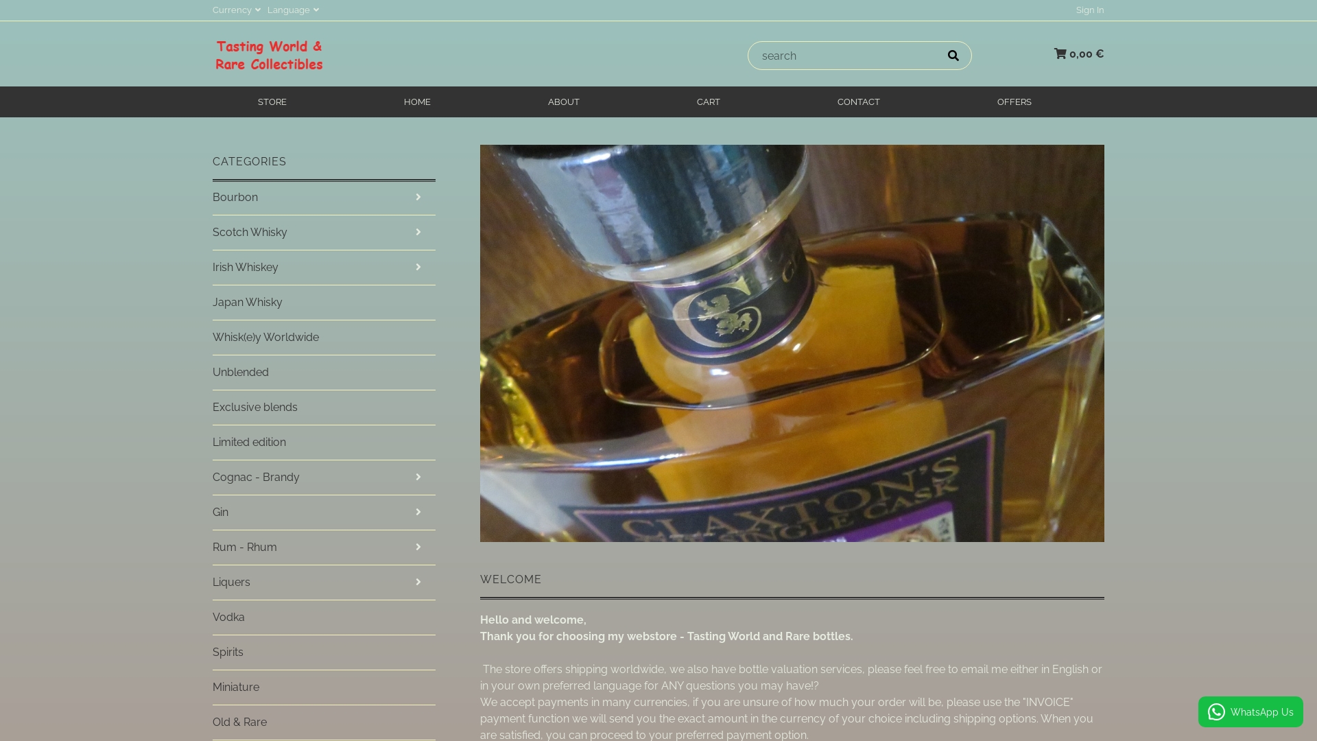 Tasting World & Rare Collectible Whisky & Spirits