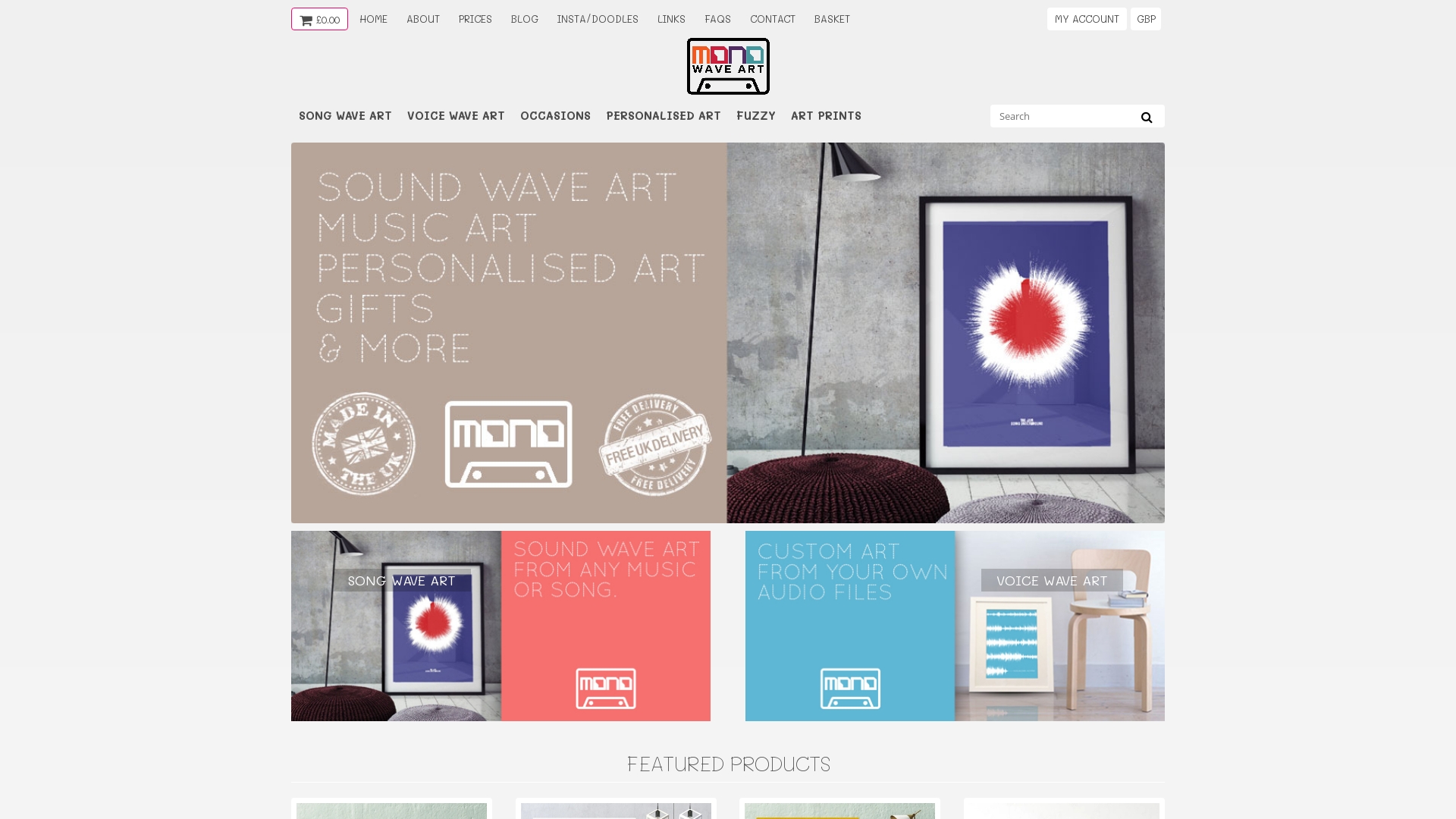 Mono Wave Art - Unique Sound Wave Art Styles