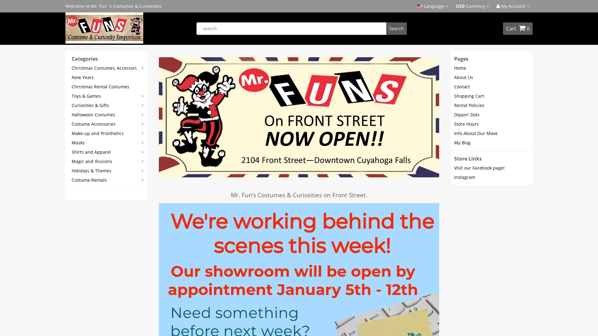 Costumes & more - open year ' round - We make it more fun!