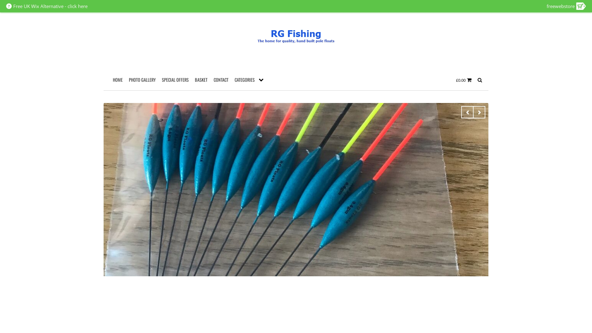 RG Fishing Handmade Pole floats