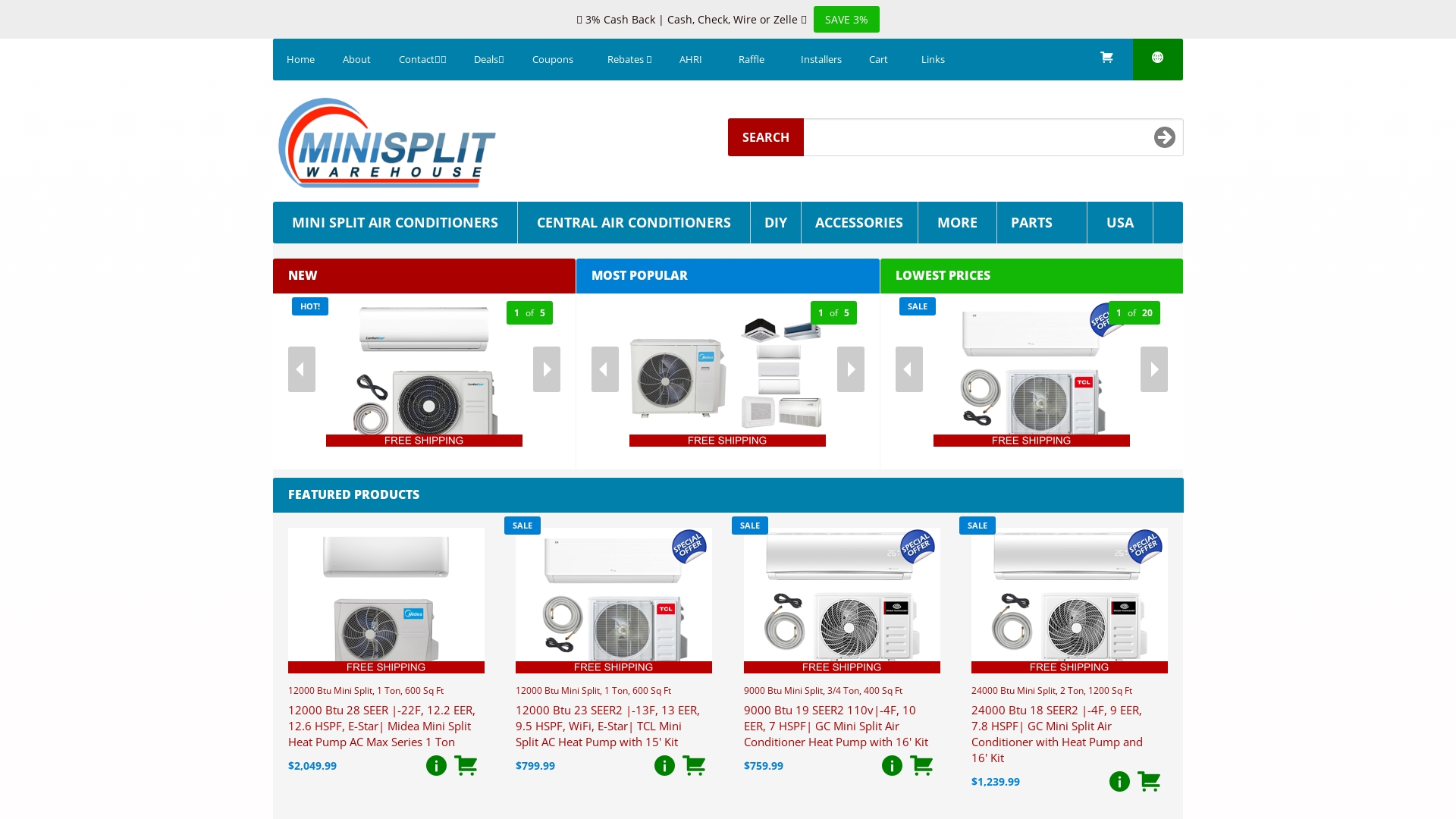 Replacement Ductless Mini Split Parts