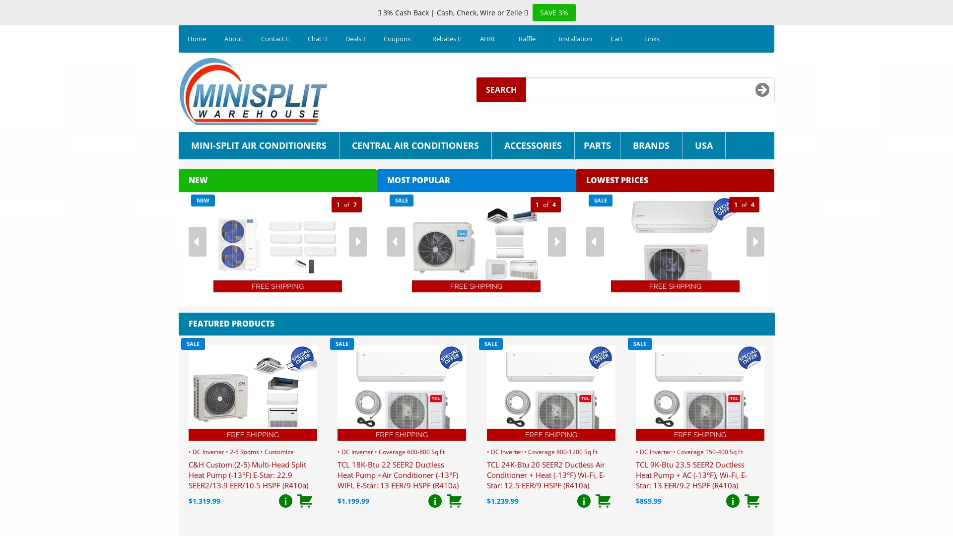 18000 Btu Mini Split Air Conditioners - HVAC, Free Shipping Sorted by ...