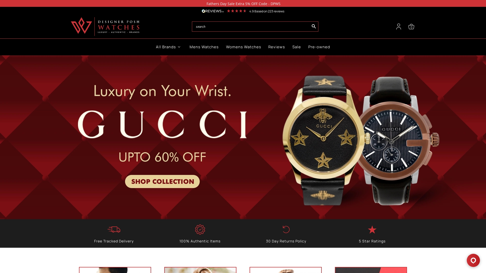 Luxury Designer Watches for Men and Women, Designer Watch Sale UK
