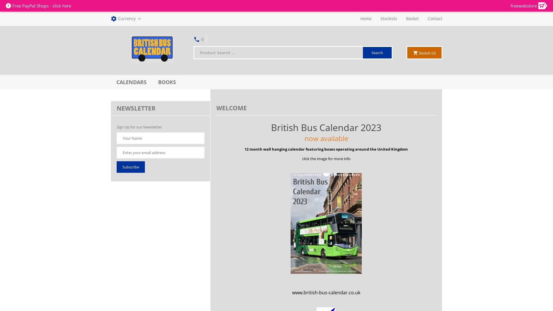 British Bus Calendar Home