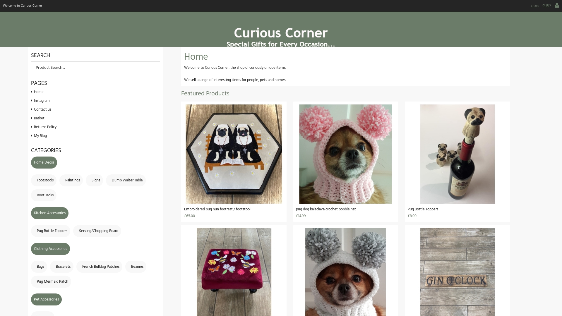 Curious Corner - Special and unique gifts for every occasion