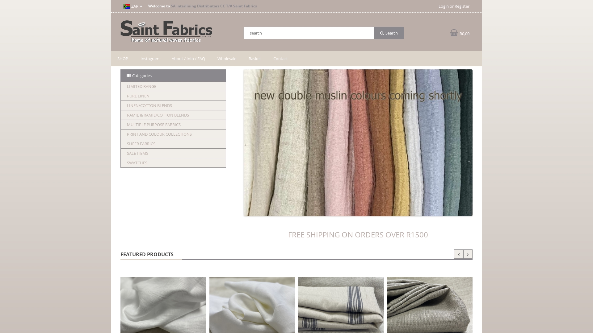 SAINT FABRICS - SA INTERLINING