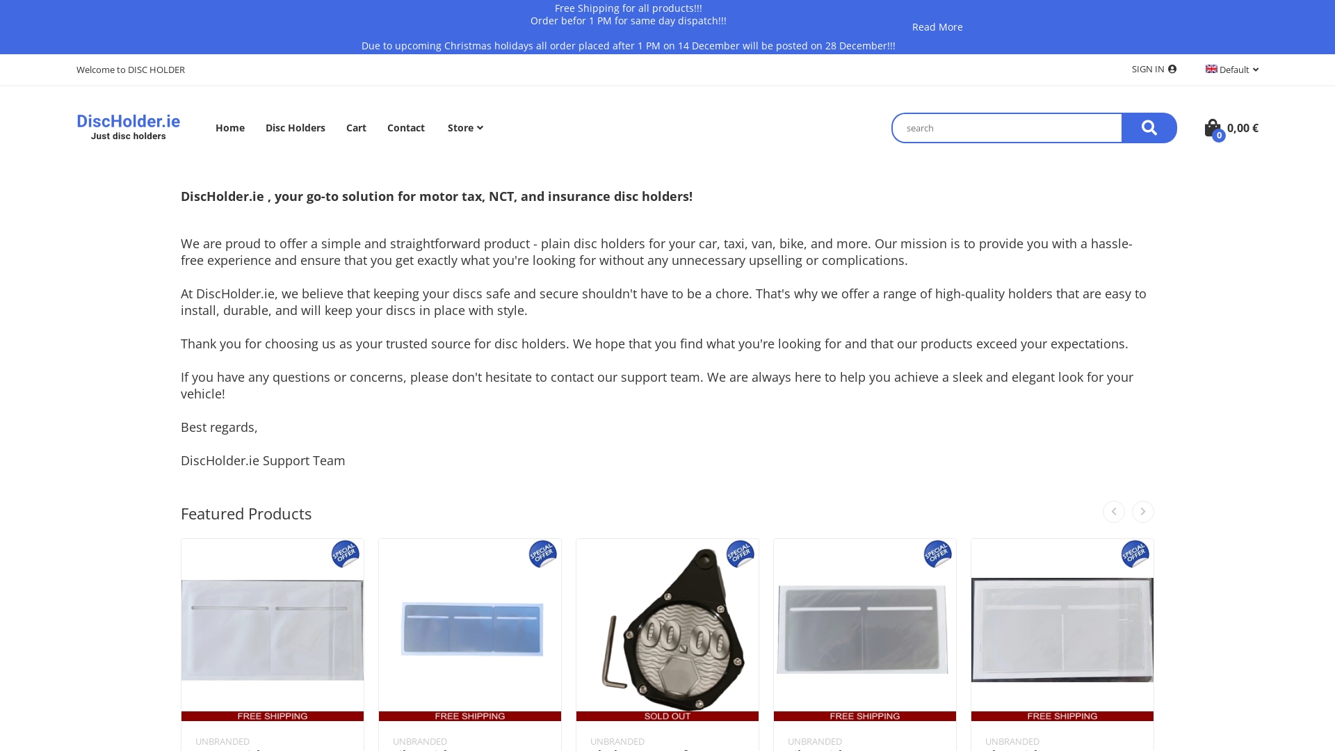 Disc Holder for Tax, Insurance & NCT, Vinyl JDM stickers.