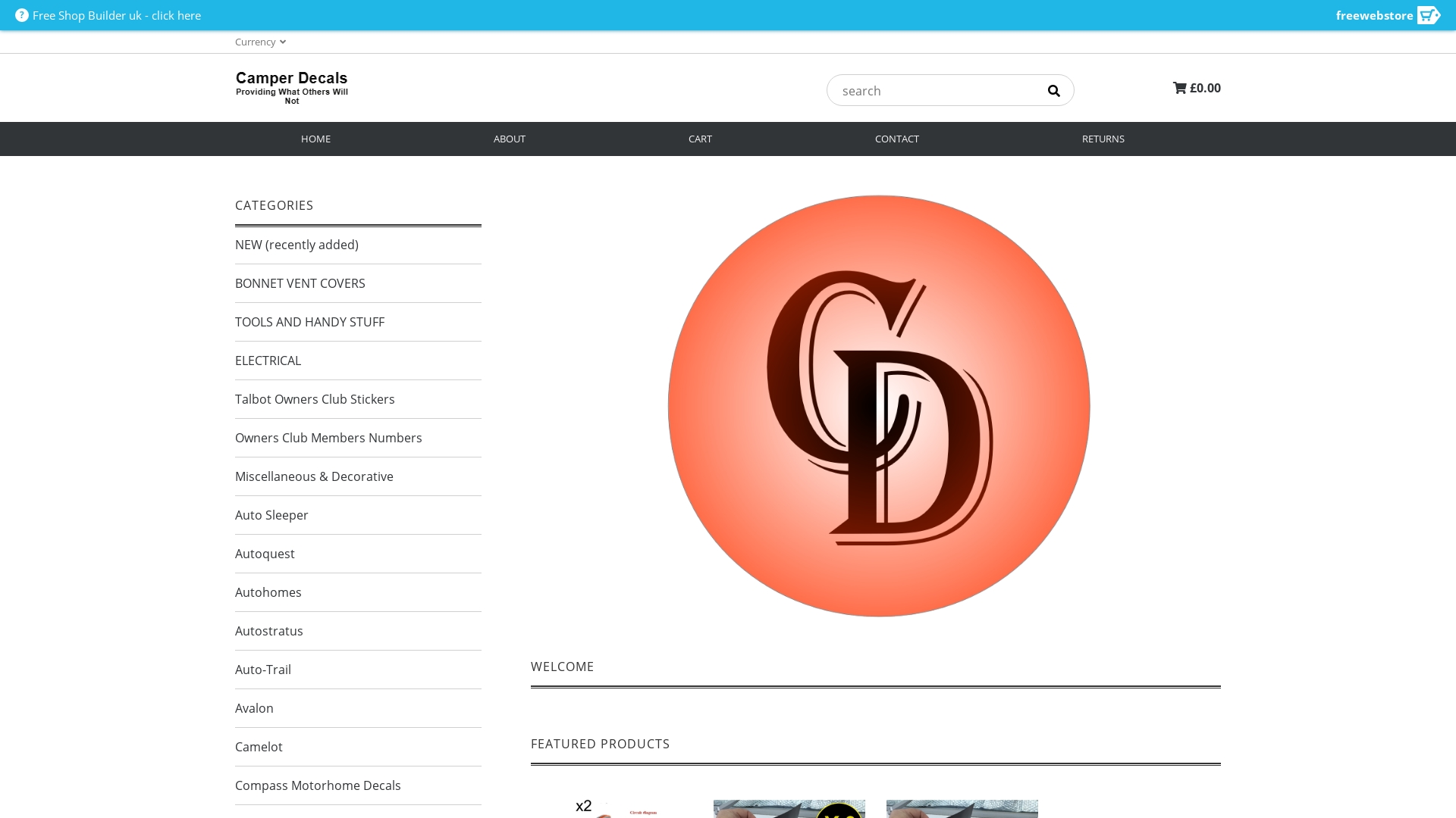 Talbot Express Decals, Kontiki Camelot Avalon and Many More