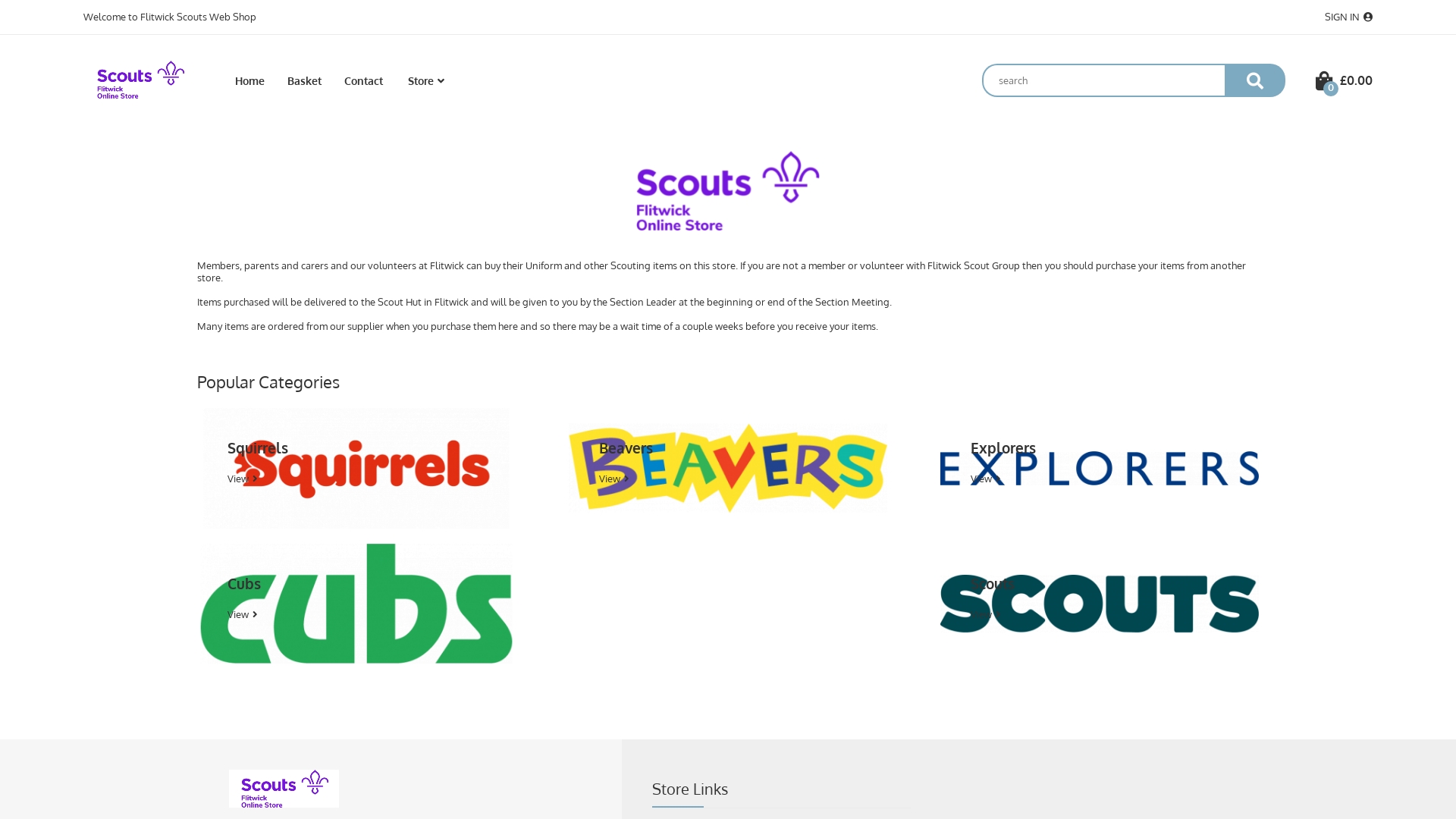 Flitwick Scouts Web Shop