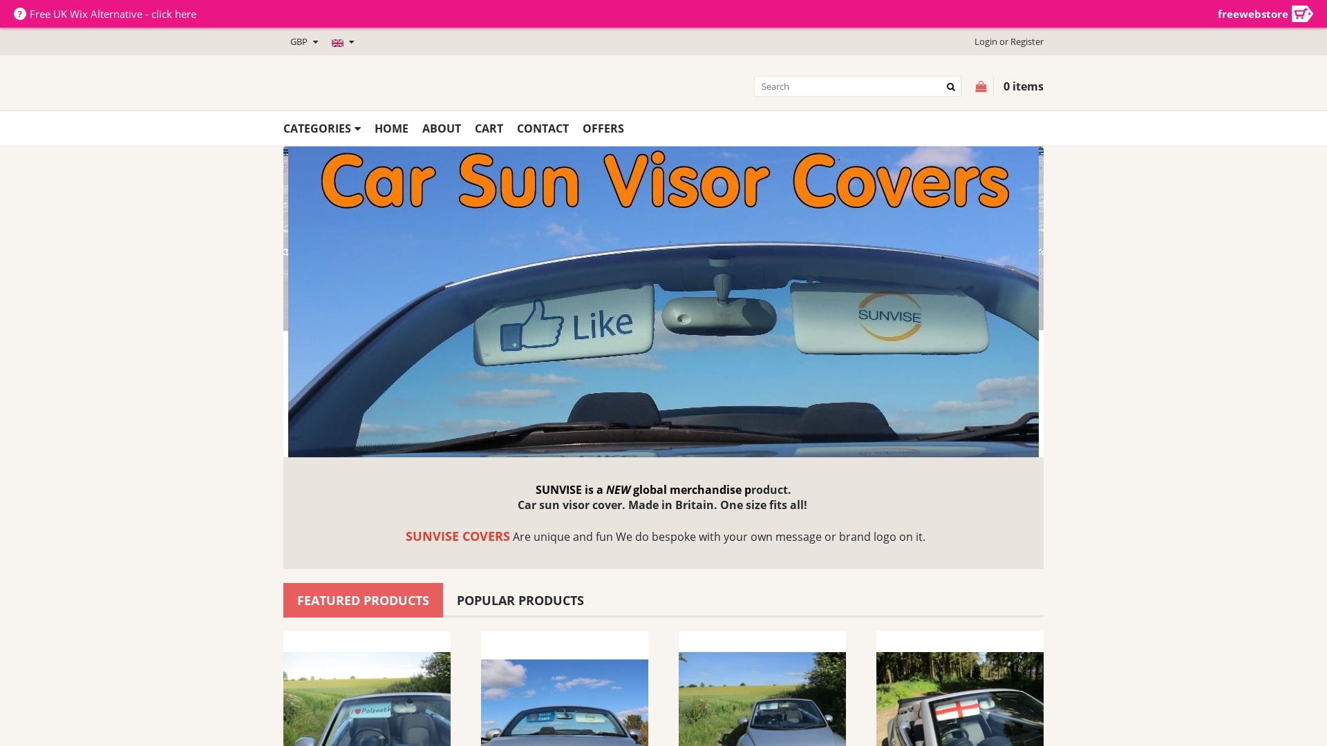 Car sun visor covers a new car accessory