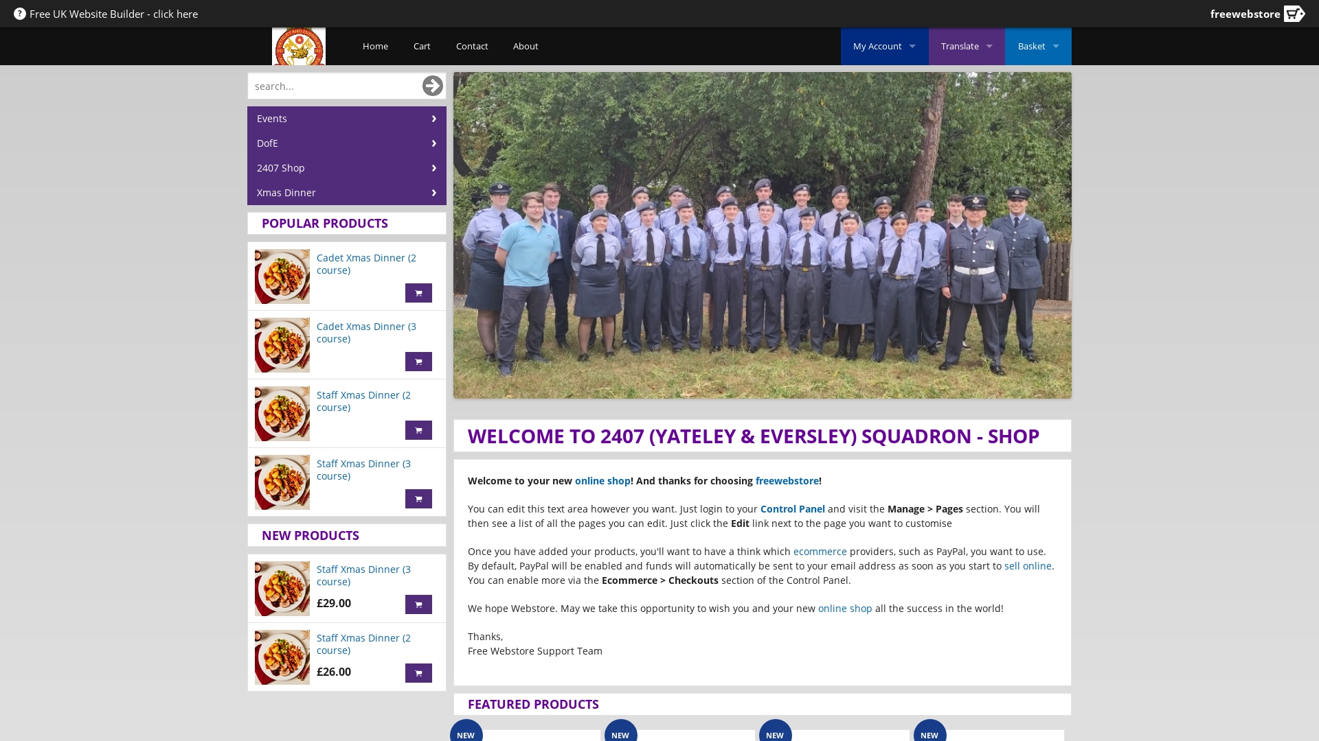 2407 (Yateley & Eversley) Squadron - SHOP